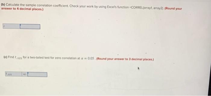 Solved (a) Calculate SSxx SSyyn and SS xy (Leave no cells | Chegg.com