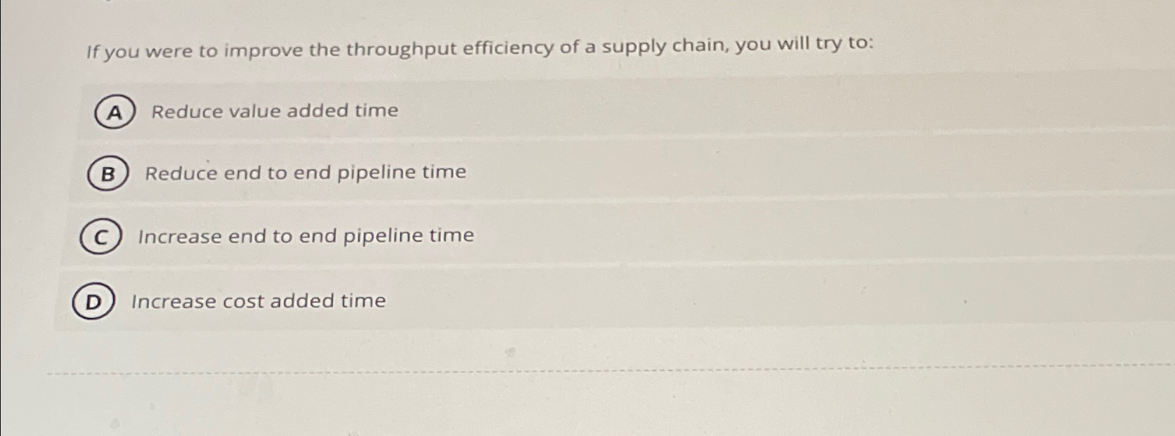 Solved If you were to improve the throughput efficiency of a | Chegg.com