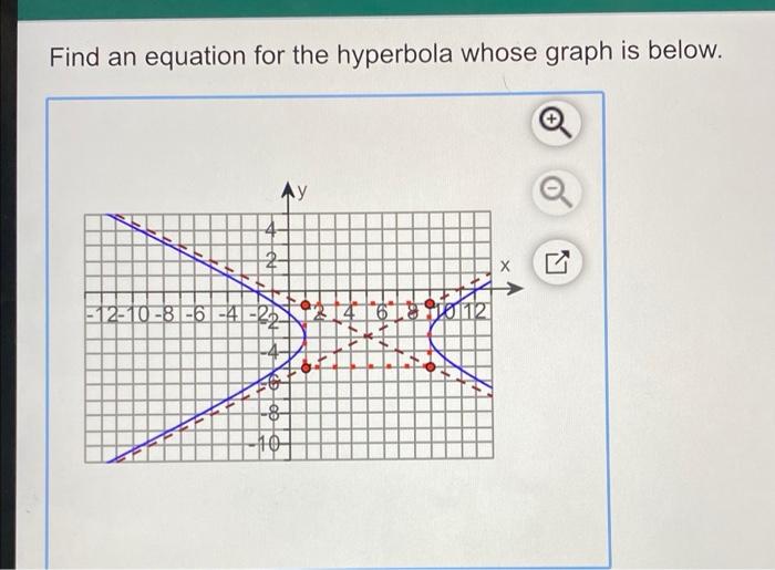Solved Find an equation for the hyperbola whose graph is | Chegg.com