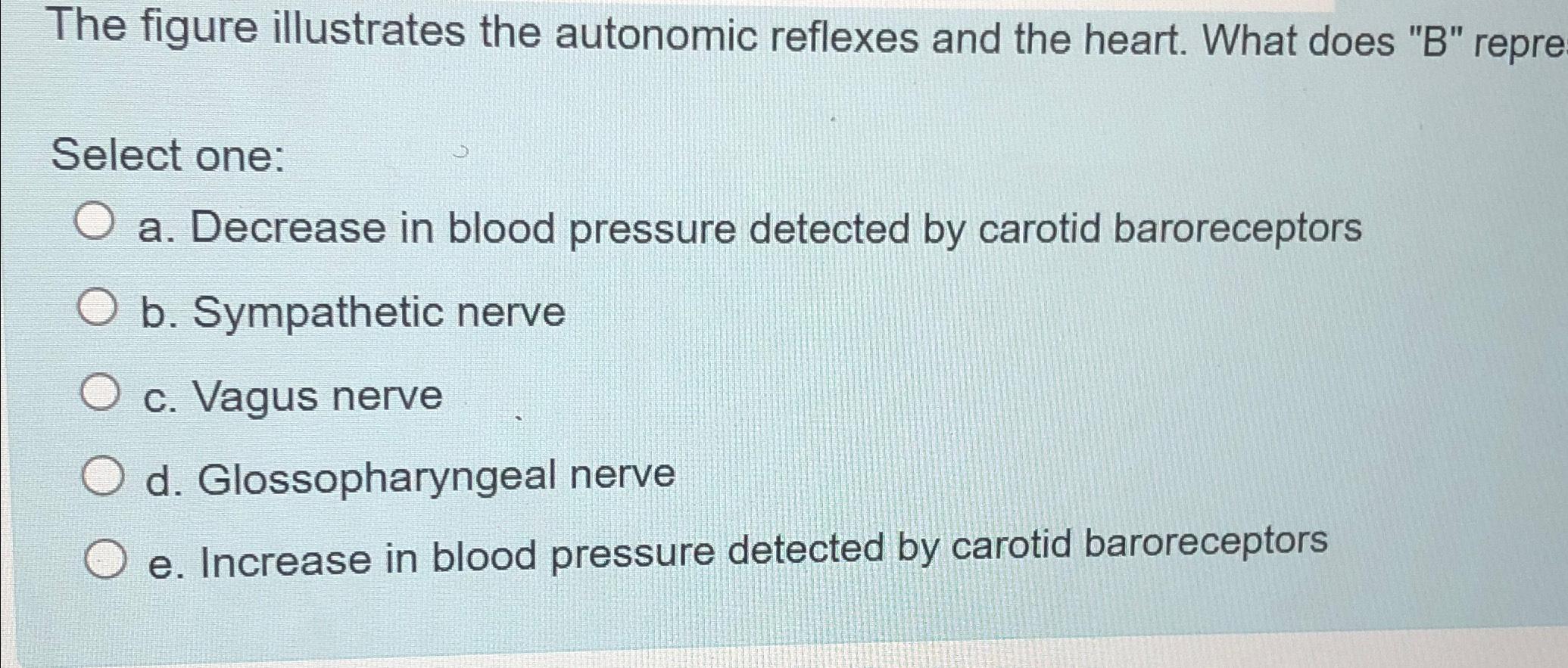 Solved The figure illustrates the autonomic reflexes and the | Chegg.com