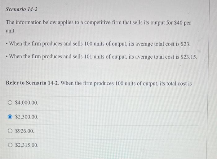 Solved Scenario 14-2 The information below applies to a | Chegg.com Solved Scenario 14-2 The information below applies to a | Chegg.com