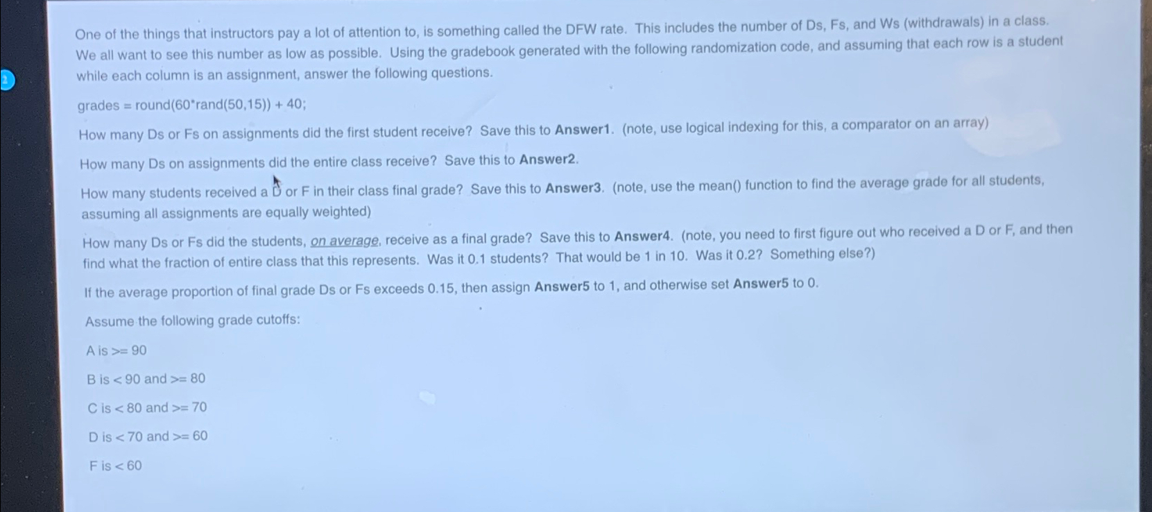 Solved One of the things that instructors pay a lot of | Chegg.com