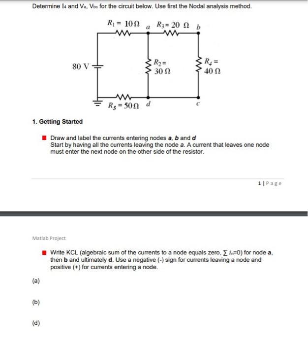 Solved Determine I4 and VB,Vbc for the circuit below. Use | Chegg.com