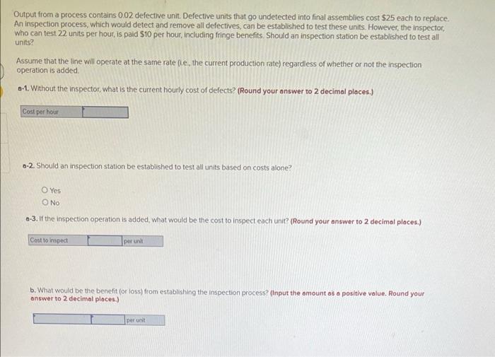 Solved Output from a process contains 002 defective unit | Chegg.com