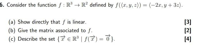 Solved Consider the function f:R3→R2 defined by | Chegg.com