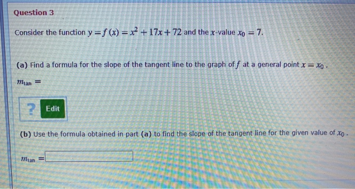 Solved Question 3 Consider the function y=f(x)=x2 + 17x + 72 | Chegg.com