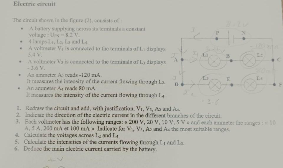Solved 1. Redraw the circuit and add, with justification, | Chegg.com