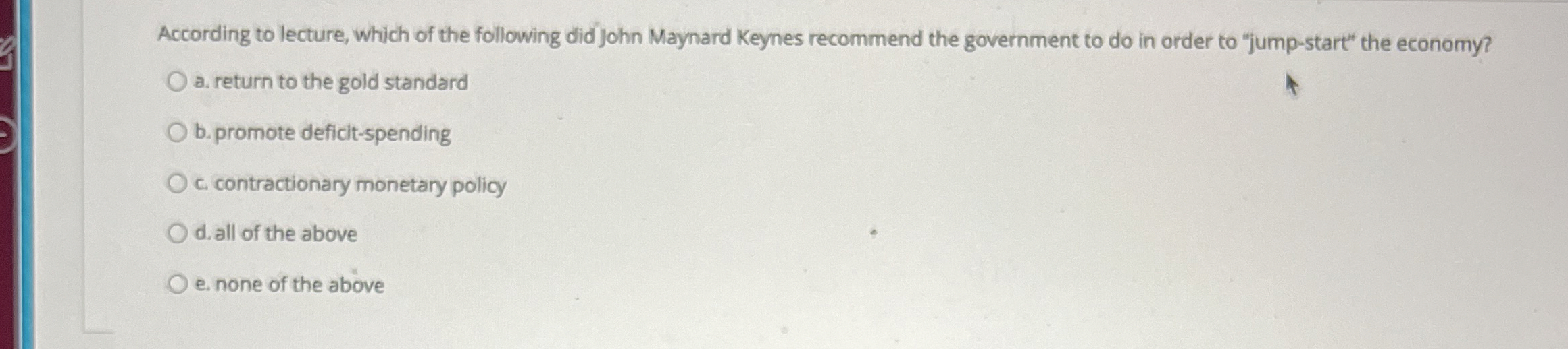Solved According to lecture, which of the following did John | Chegg.com
