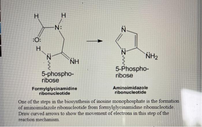 Solved One of the steps in the biosynthesis of inosine | Chegg.com