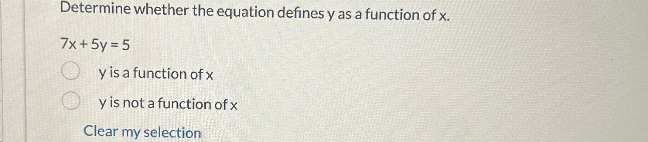 Solved Determine whether the equation defines y ﻿as a | Chegg.com