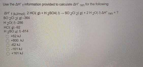 Solved Use the AHºf information provided to calculate AH rxn | Chegg.com