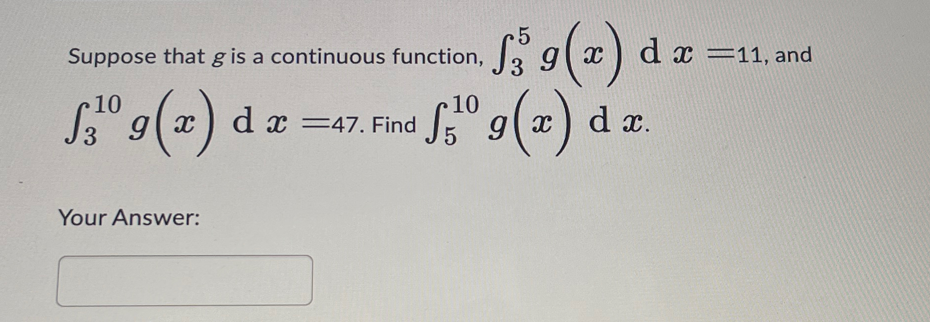 Solved Suppose that g ﻿is a continuous function, | Chegg.com