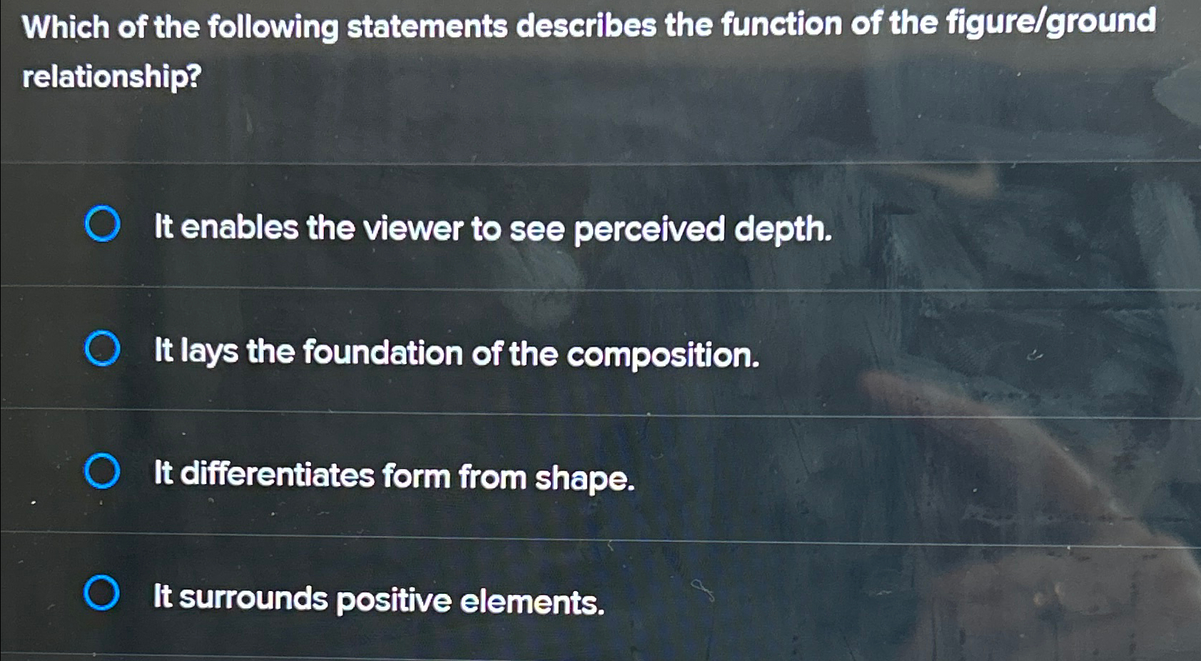 Solved Which of the following statements describes the | Chegg.com