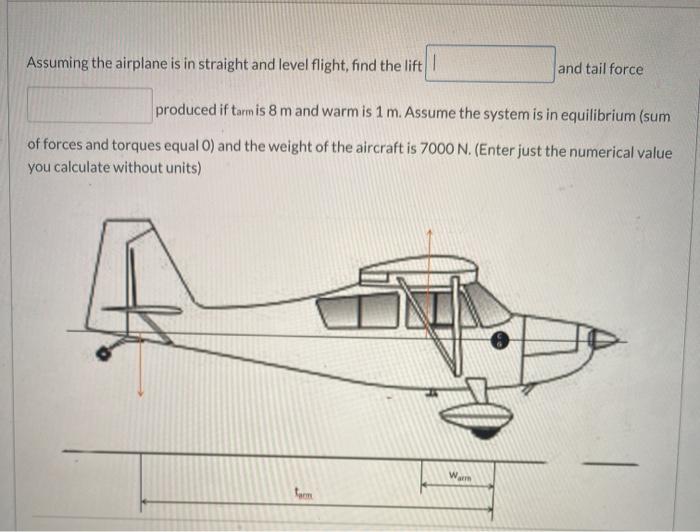 Solved What is the torque produced on the airplane in the | Chegg.com