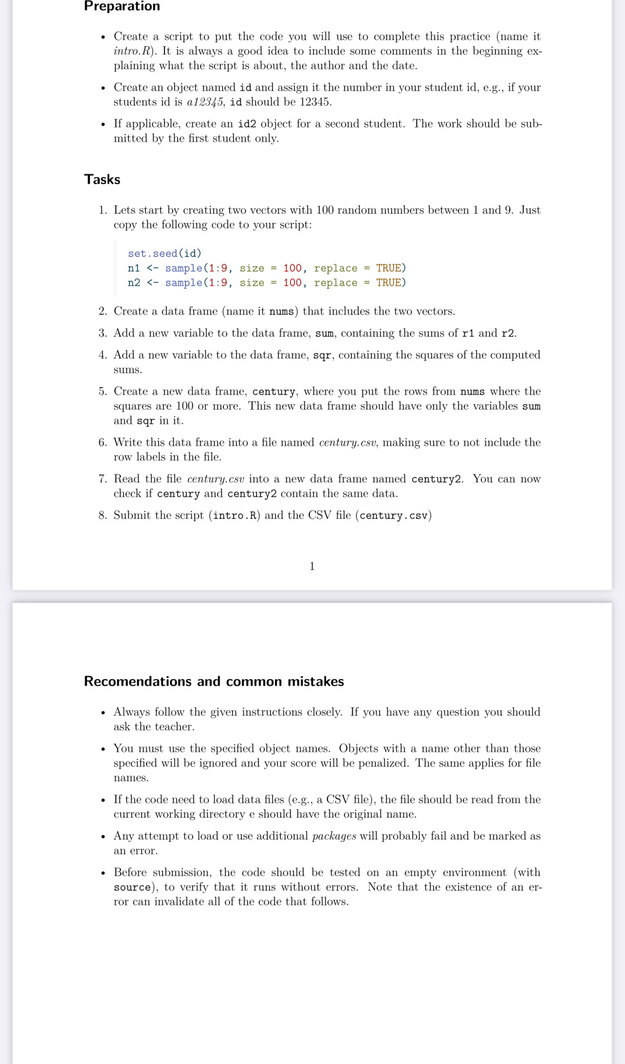 Solved PreparationCreate a script to put the code you will | Chegg.com
