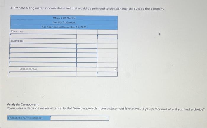 Solved 2. Prepare a multiple-step income statement that | Chegg.com