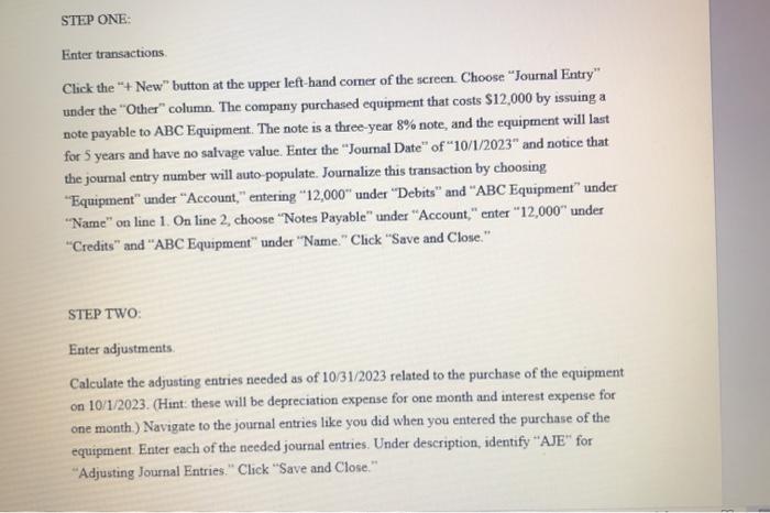 ACC-370 QuickBooks Assignment 2 Complete this | Chegg.com