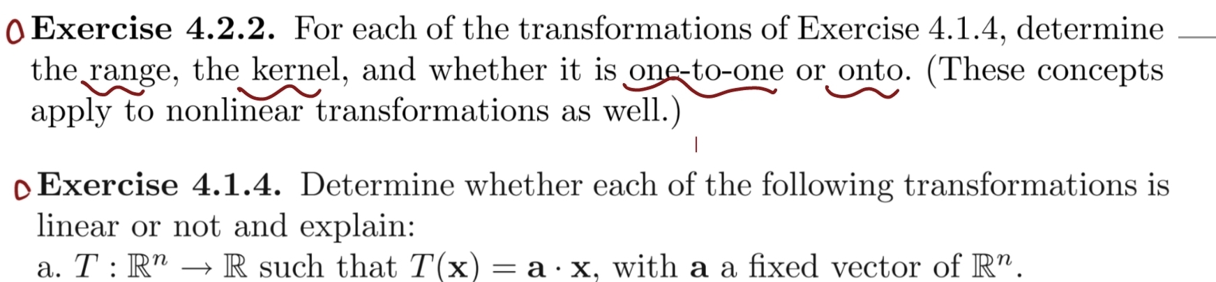Solved Exercise 4.2.2. ﻿For each of the transformations of | Chegg.com
