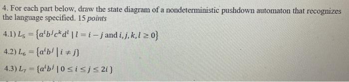 Solved 4. For each part below, draw the state diagram of a | Chegg.com