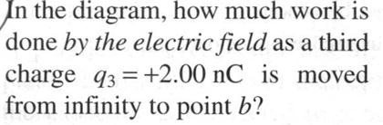 Solved In the diagram, how much work is done by the electric | Chegg.com