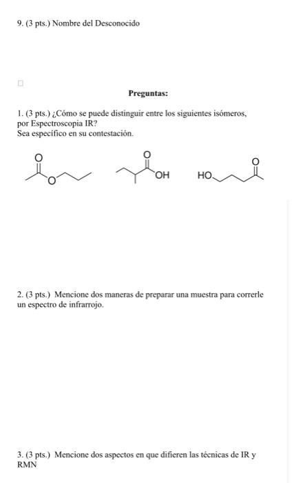 * molecular Formula =C3H7NO Degree of unsaluration | Chegg.com