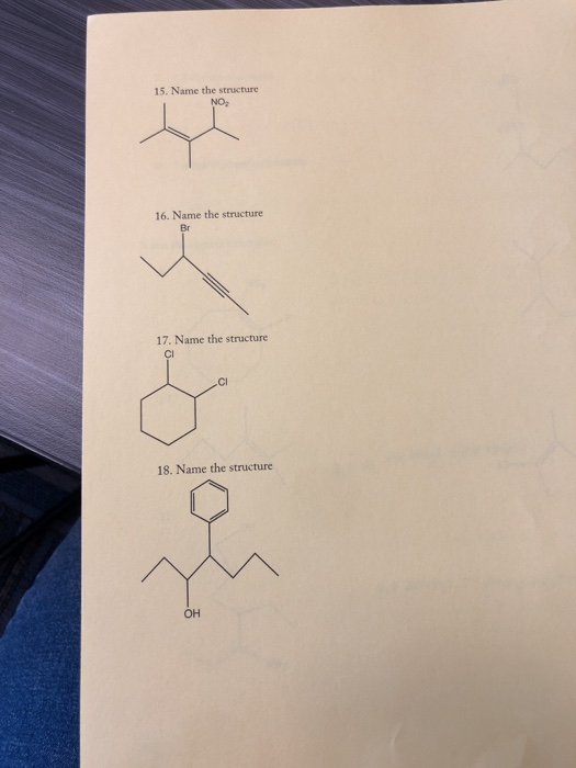 Solved 15. Name the structure 16. Name the structure 17. | Chegg.com