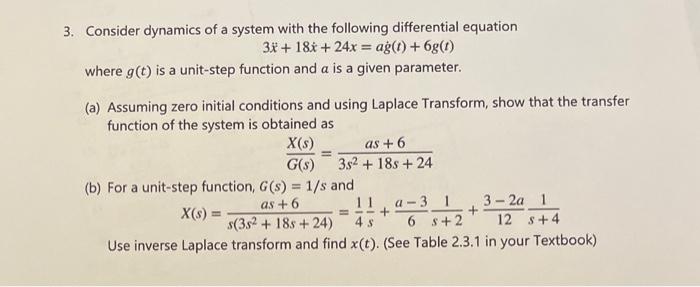 Solved Consider dynamics of a system with the following | Chegg.com