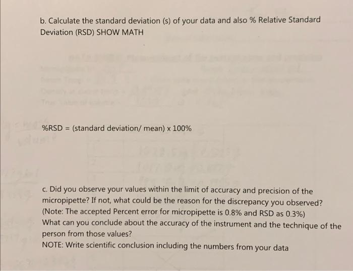 Solved with the mass of H20 numbers, please solve average | Chegg.com