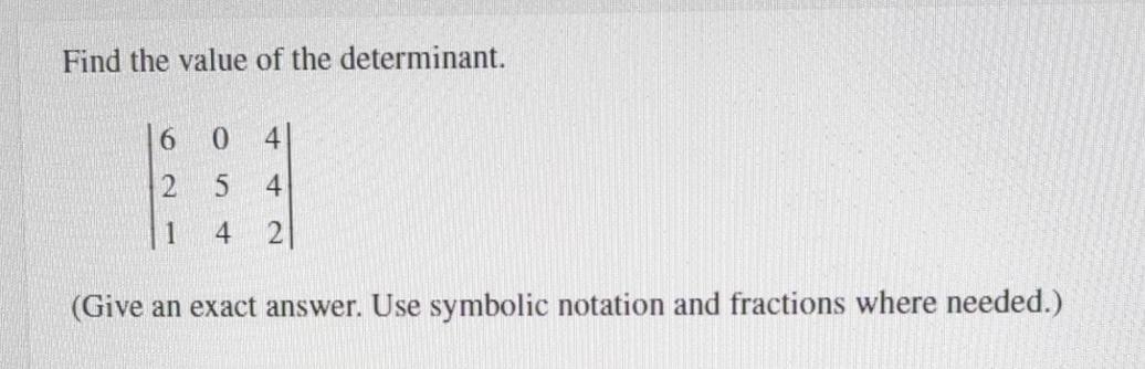 Solved Find the value of the | Chegg.com