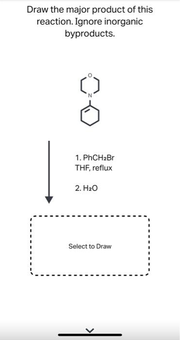 Solved Draw the major product of this reaction. Ignore | Chegg.com