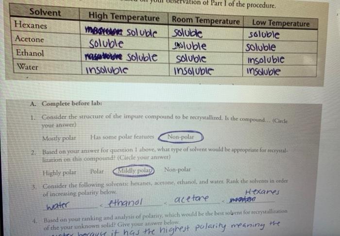 entity of solid:- benzil Identity of solid Appearance | Chegg.com