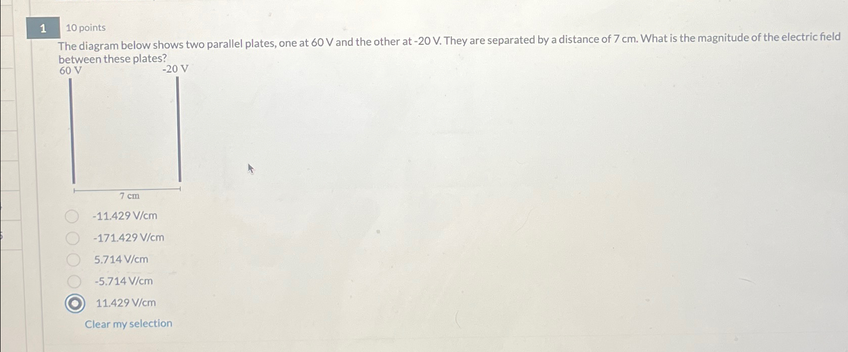 Solved 1\\n10 points\\nThe diagram below shows two parallel | Chegg.com