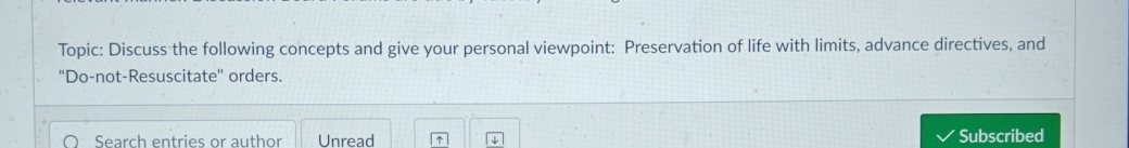 Solved Topic: Discuss the following concepts and give your | Chegg.com