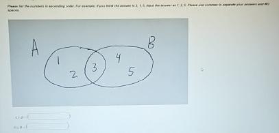 Solved use the diagram to identify which numbers would be | Chegg.com