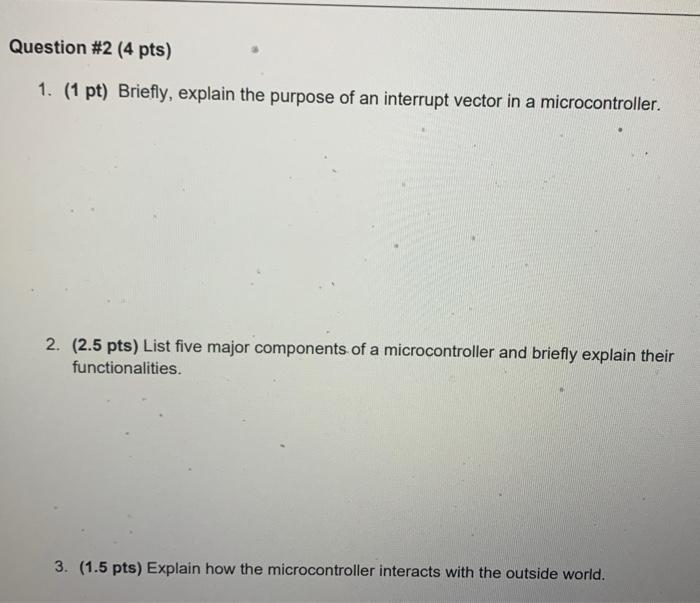 Solved 1. (1 pt) Briefly, explain the purpose of an | Chegg.com Solved 1. (1 pt) Briefly, explain the purpose of an | Chegg.com