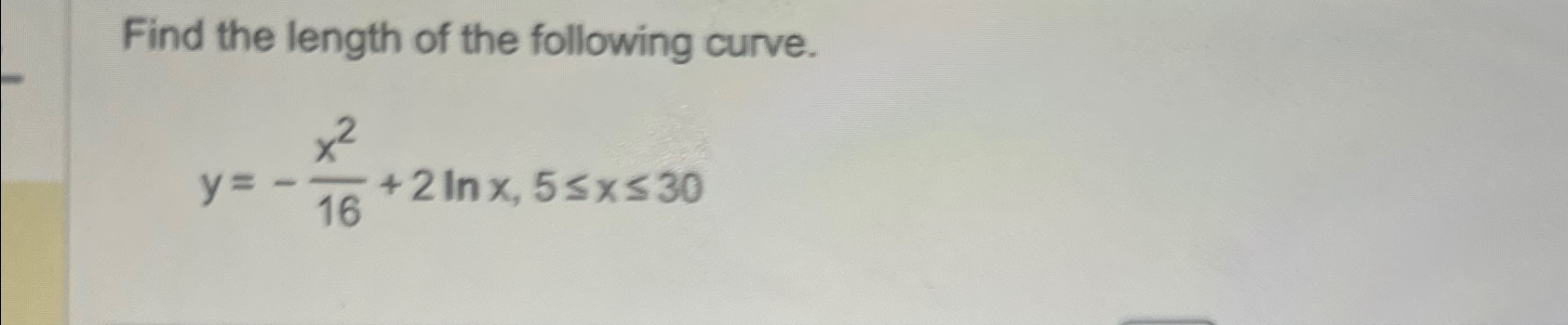 Solved Find the length of the following | Chegg.com