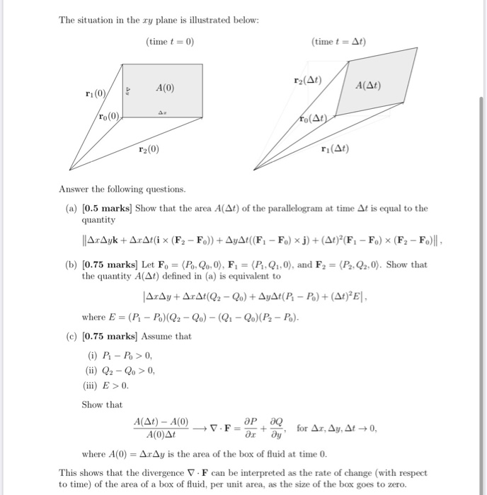 Solved 2 The Divergence In Fluid Dynamics 2 Marks In This Chegg