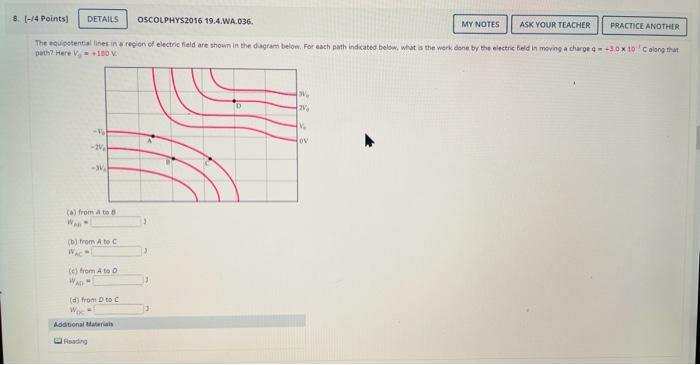 Solved 8. [-14 Points] DETAILS OSCOLPHYS2016 19.4.WA.036. | Chegg.com