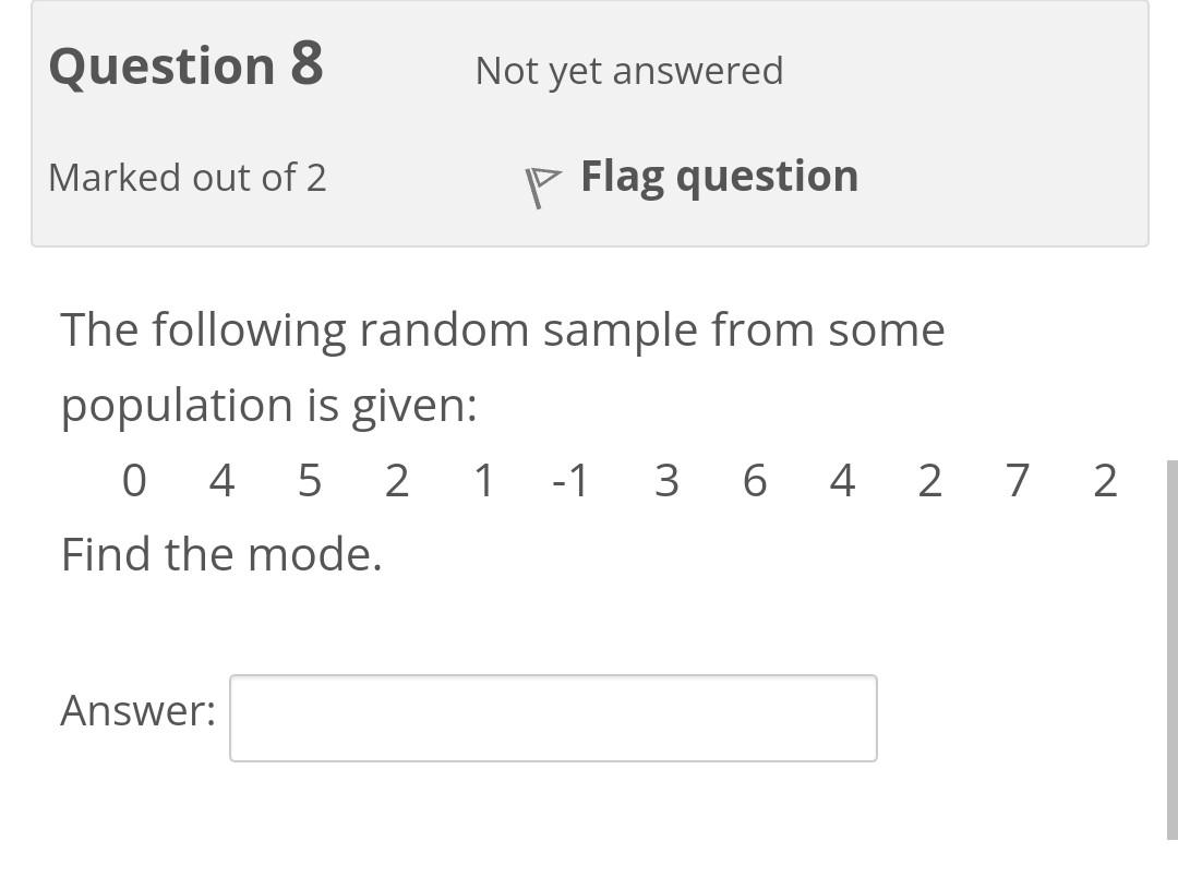 Solved The following random sample from some population is | Chegg.com