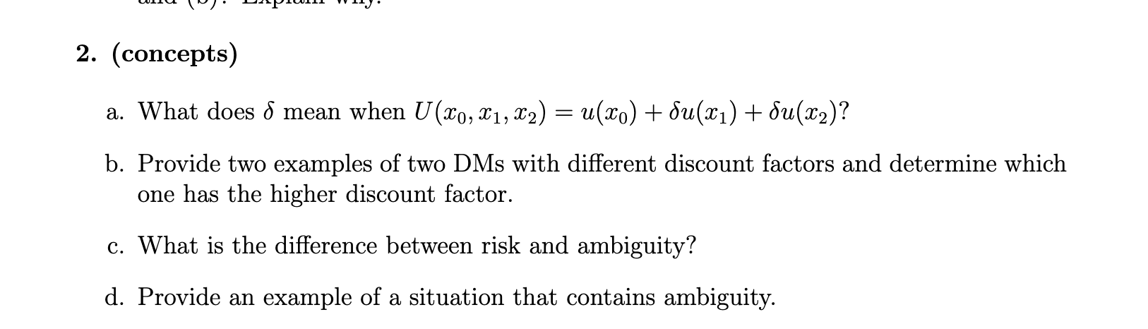 Solved (concepts)a. ﻿What does δ ﻿mean when | Chegg.com