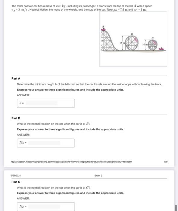 Solved Problem 15.86 The smooth billiard bats A and Beach | Chegg.com
