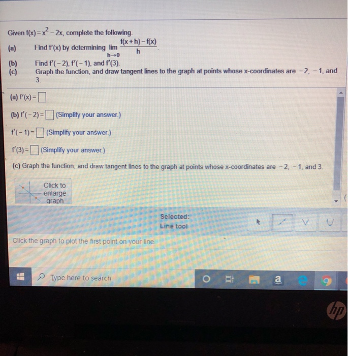 Solved Given f(x)=x? - 2x, complete the following. | Chegg.com