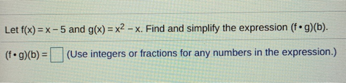 Solved Find (fog)(x) for the pair of functions and give the | Chegg.com