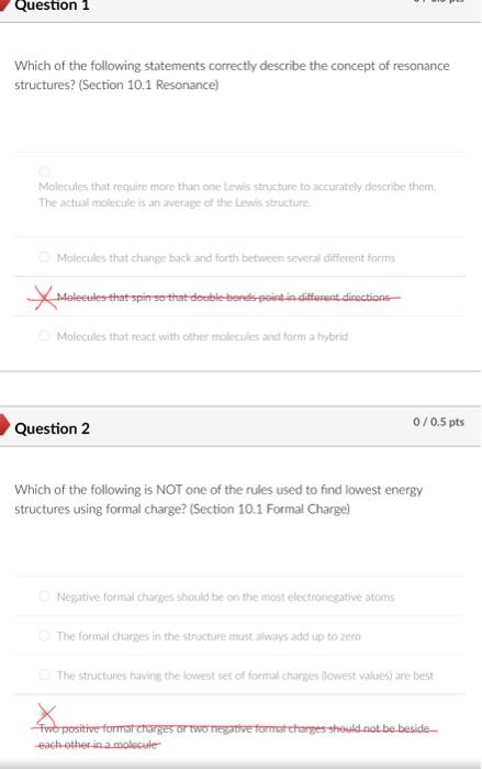 Solved Which of the following statements correctly describe | Chegg.com