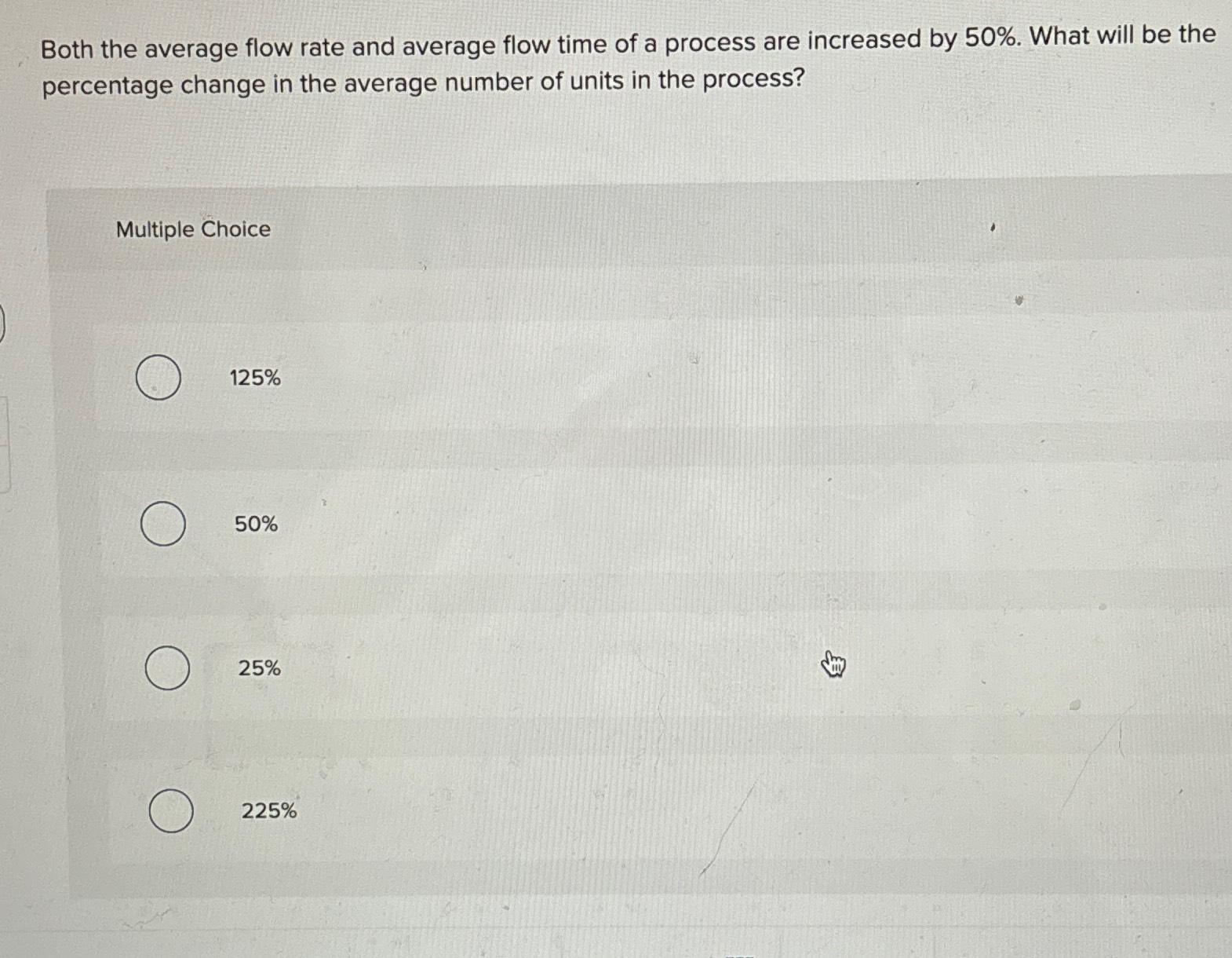 Solved Both the average flow rate and average flow time of a | Chegg.com
