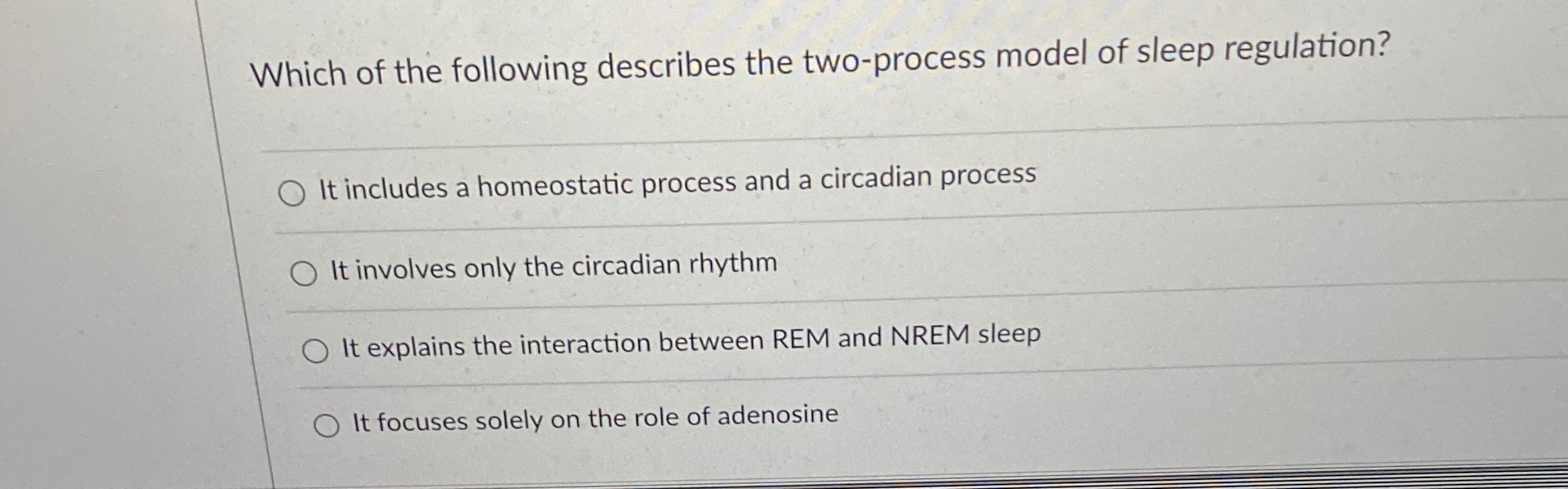 Solved Which of the following describes the two-process | Chegg.com