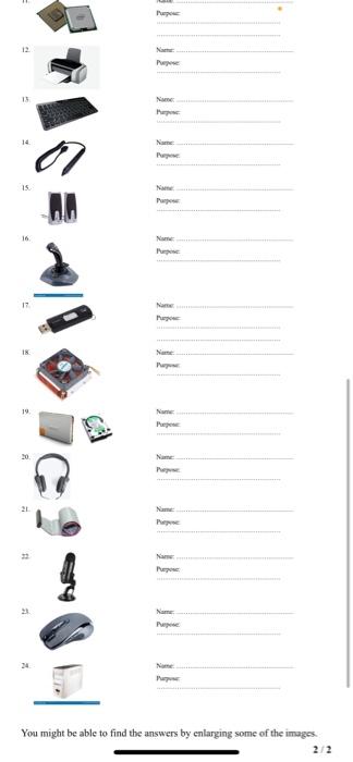 Solved Student Name: Student ID: 1. # Name and describe the | Chegg.com