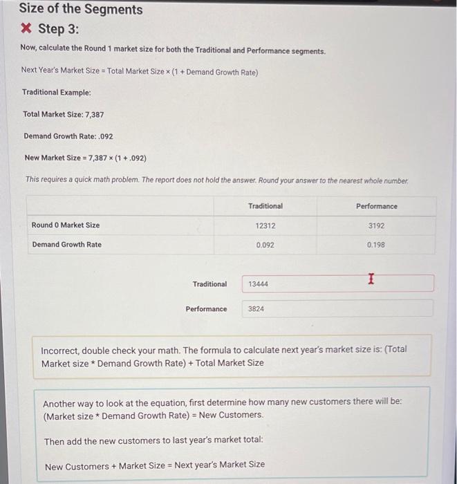 Solved Step 3: Now, calculate the Round 1 market size for | Chegg.com