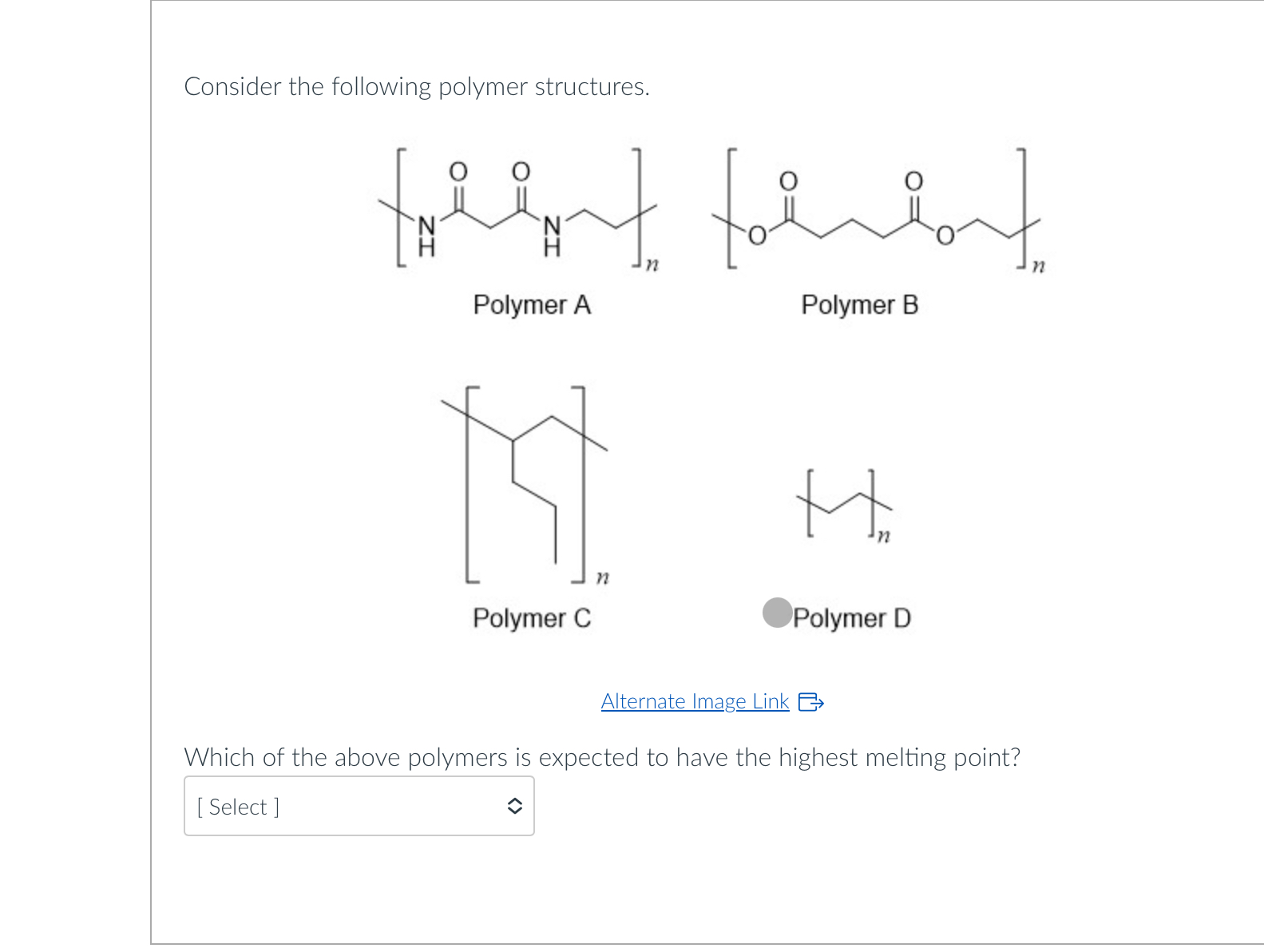 Solved Consider the following polymer structures.Polymer | Chegg.com