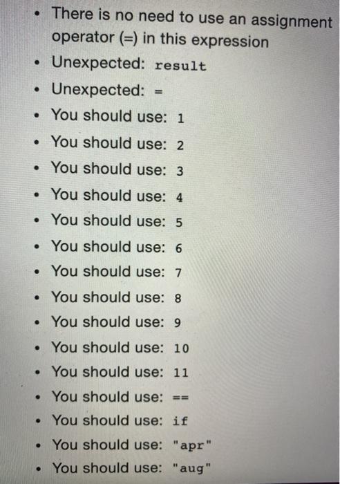 Solved Assume That Month Is An Integer Variable Whose Val Ue 9835